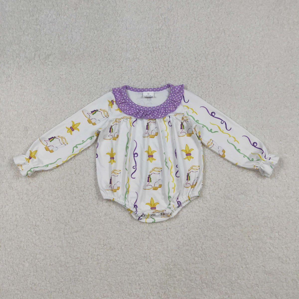 RTS kids matching clothing mardi gras print clothing girl winter cloth ...