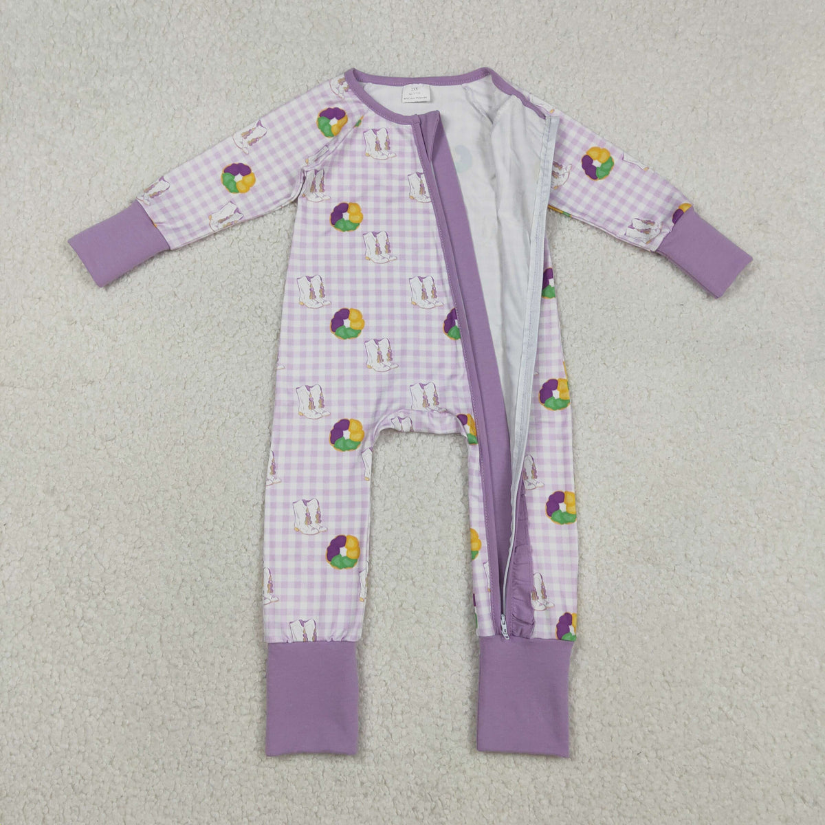 RTS kids matching clothing king cakes print clothing baby mardi gras s ...