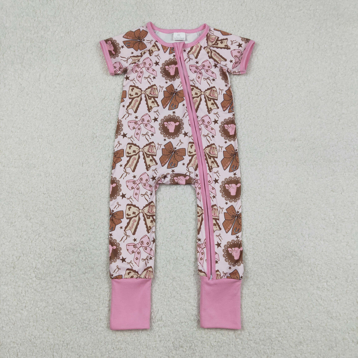 RTS kids matching clothing bows print clothing girl spring clothing-20 ...